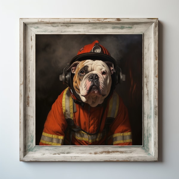 Bulldog Fire Helmet - Etsy