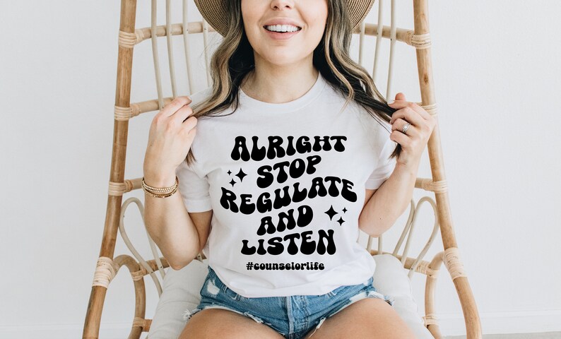 School Counselor SVG: Regulate and Listen Design for Crafting ...