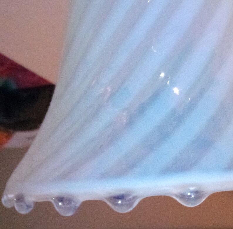 Antique Vianne Glass Shade French Glass Opal Swirl Bell Lamp Shade - Etsy