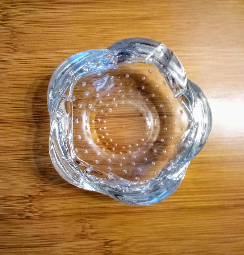 Daum Nancy France, Bubbled Ashtray or Empty Pocket, Circa 1930 - Etsy