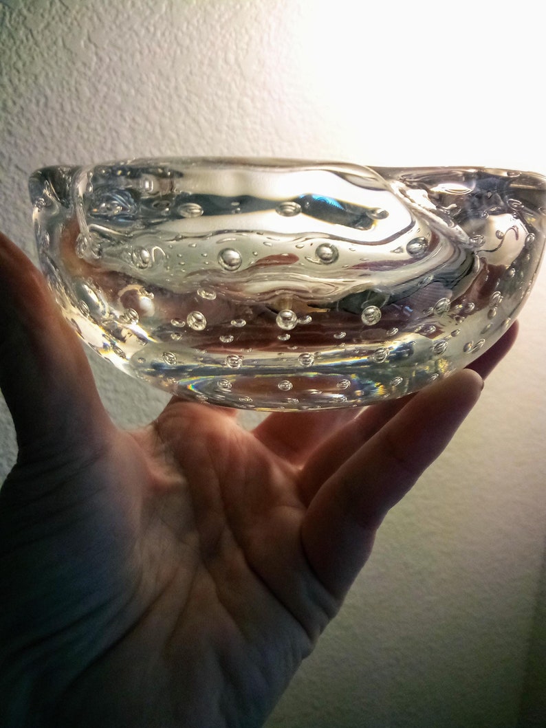 Daum Nancy France, Bubbled Ashtray or Empty Pocket, Circa 1930 - Etsy