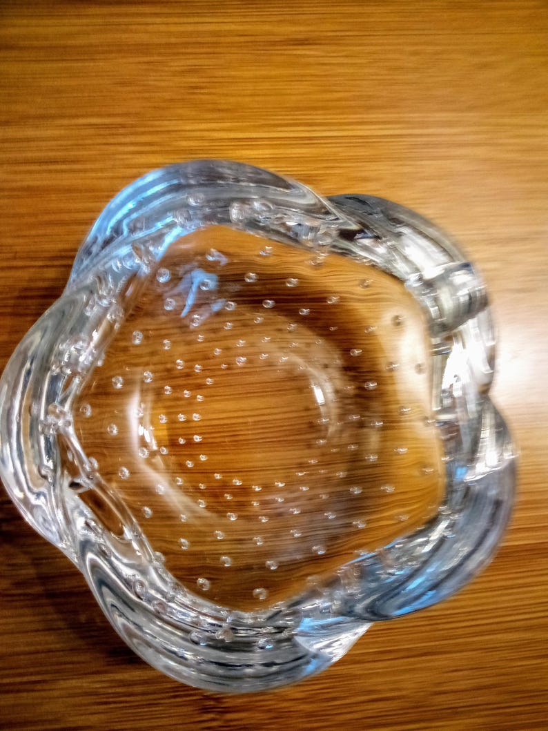 Daum Nancy France, Bubbled Ashtray or Empty Pocket, Circa 1930 - Etsy