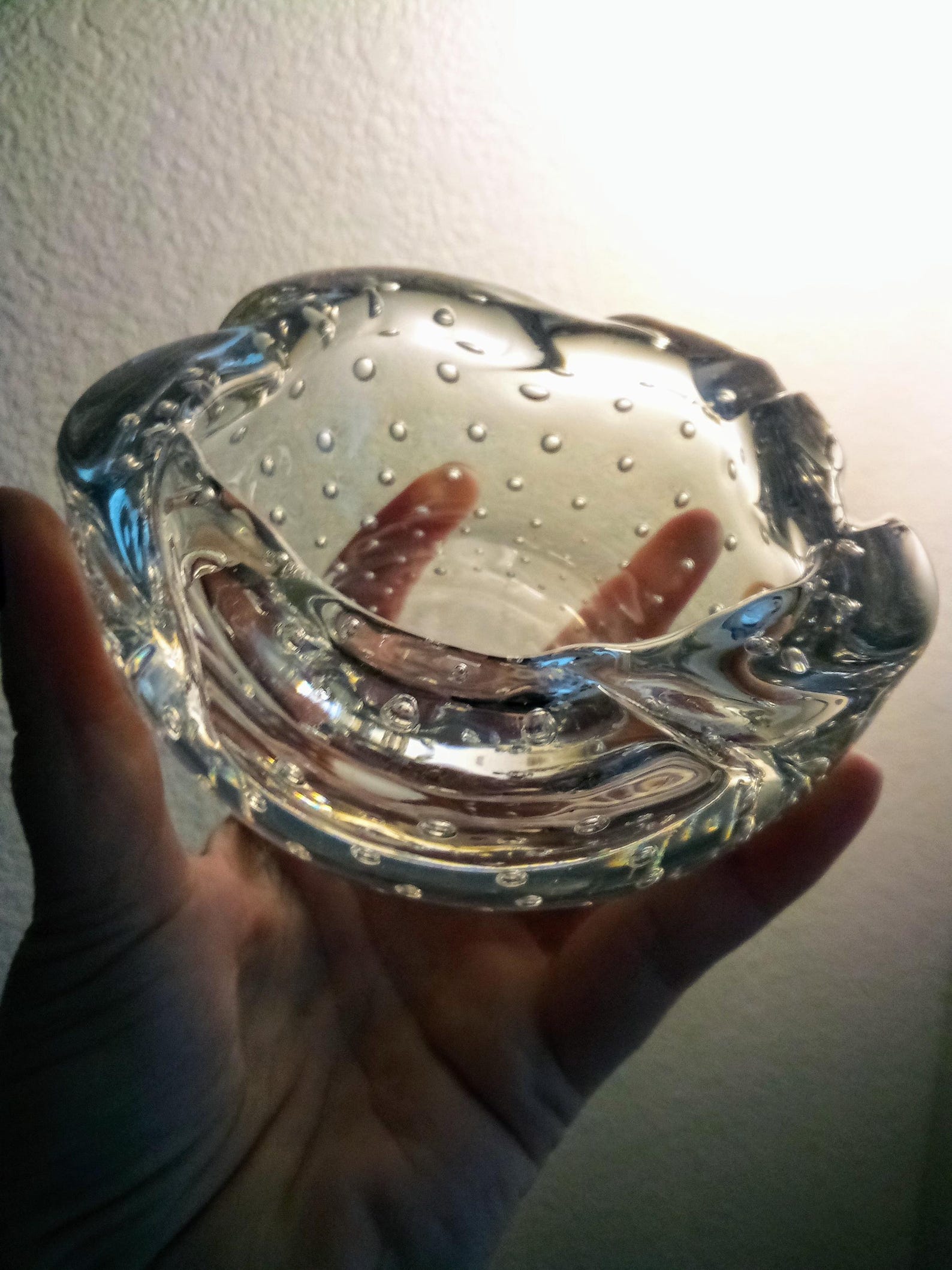 Daum Nancy France, Bubbled Ashtray or Empty Pocket, Circa 1930 - Etsy
