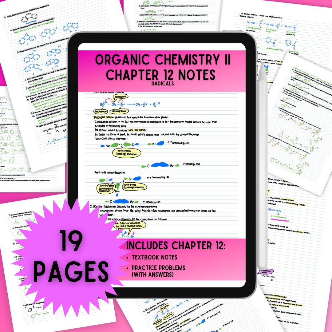 Chapter 12: Organic Chemistry II Notes, Orgo/ochem II Notes/study Guide ...