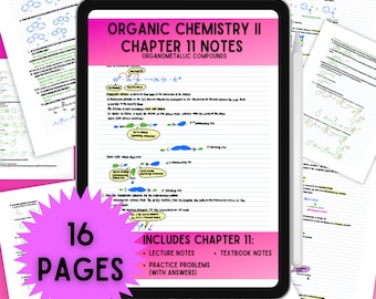 Chapter 8: Organic Chemistry II Notes, Orgo/ochem II Notes/study Guide ...