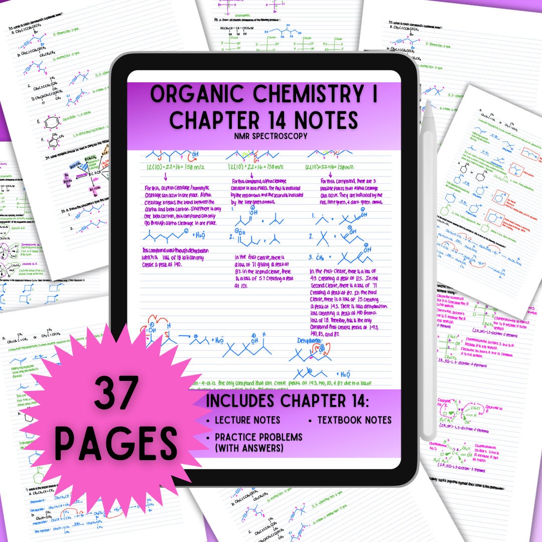 Chapter 14: Organic Chemistry I Notes Orgo/ochem I - Etsy