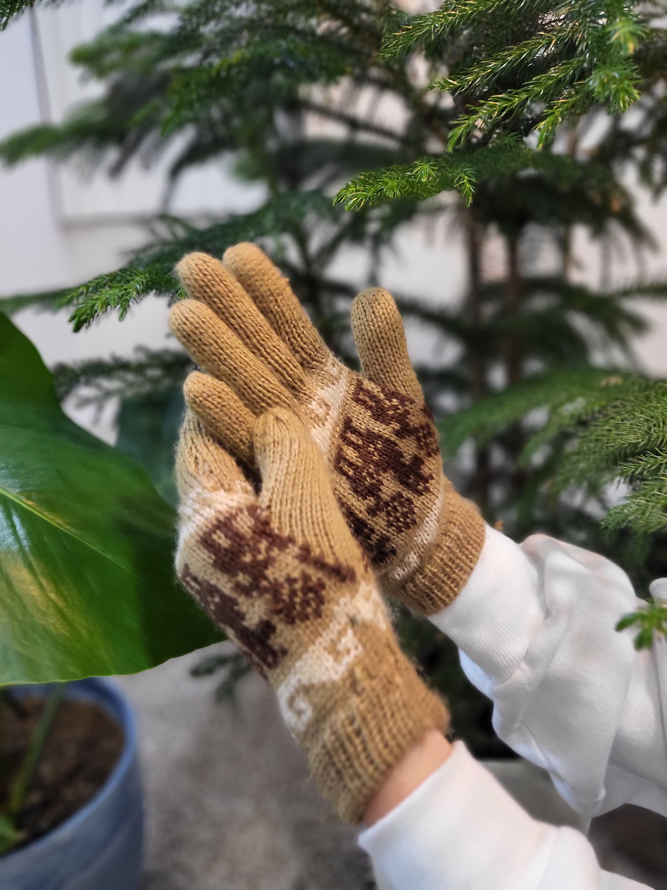 Warm Peruvian Handmade Gloves Alpaca Blend Hand Glove Warm Winter ...