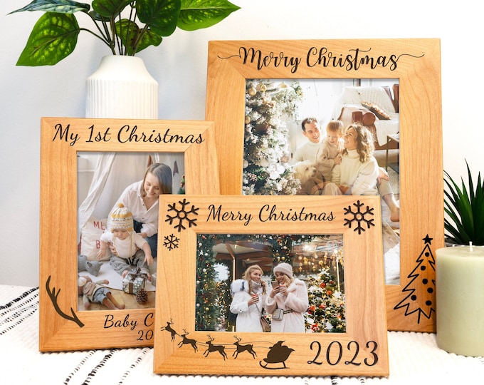 Emerald Glitter Christmas Picture Frame Theme Size: 5x7 - Etsy