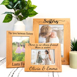 Sister Picture Frame, Sister Gift From Sister, Sister Frame 4x6 5x7 ...