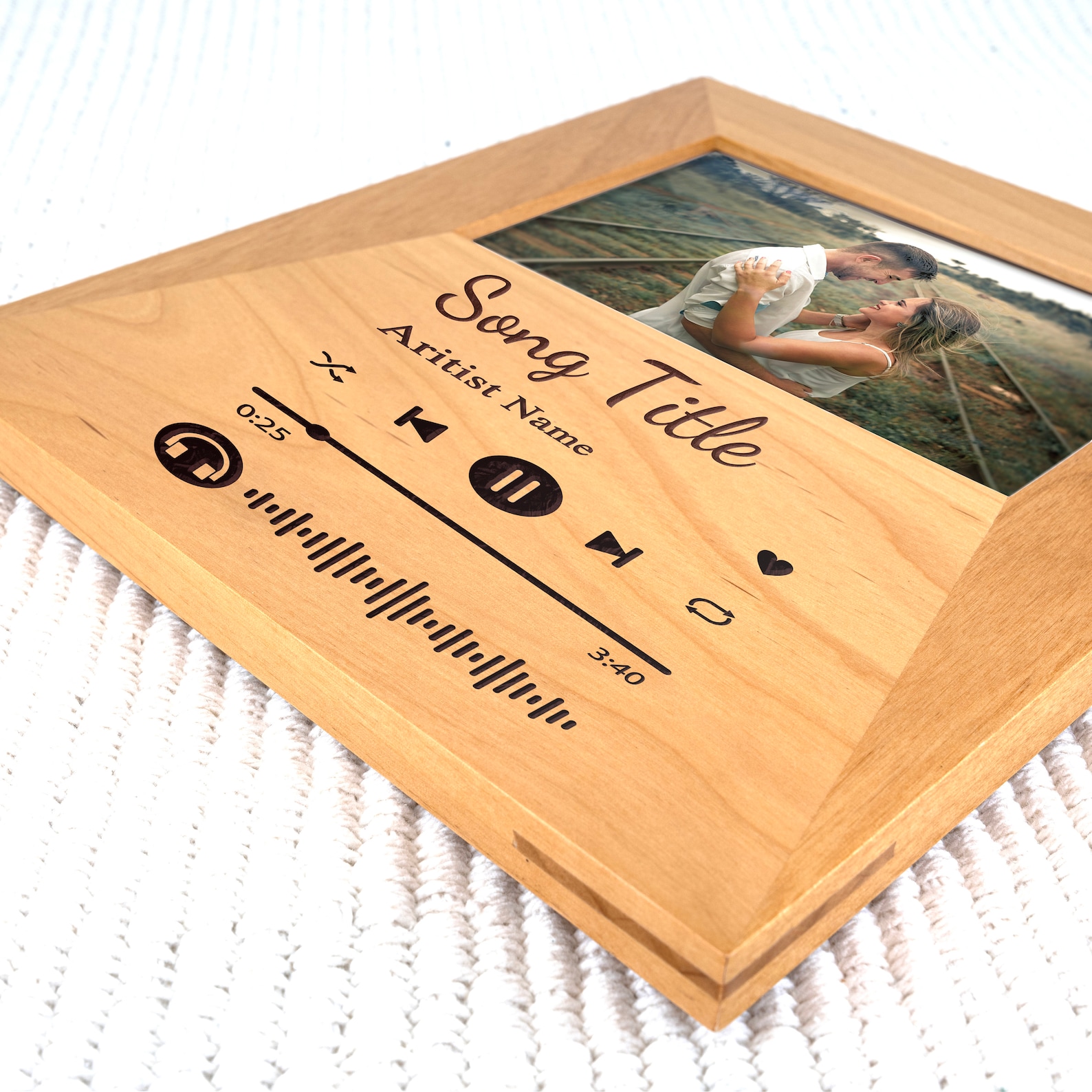 Music Plaque Custom Song Wood Picture Frame Personalized - Etsy
