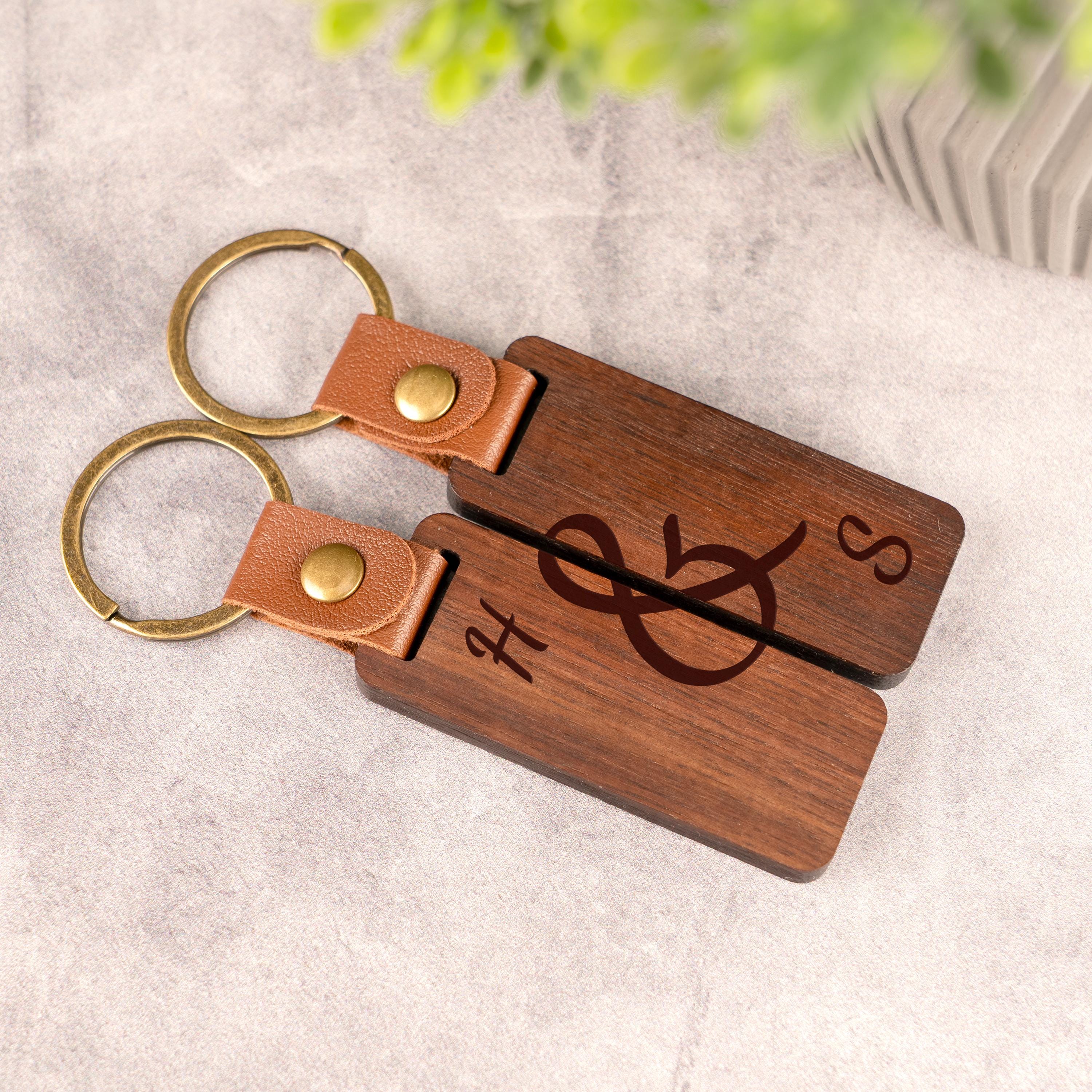 Custom Matching Keychains Personalized Key Chain, 1st Anniversary Gift ...