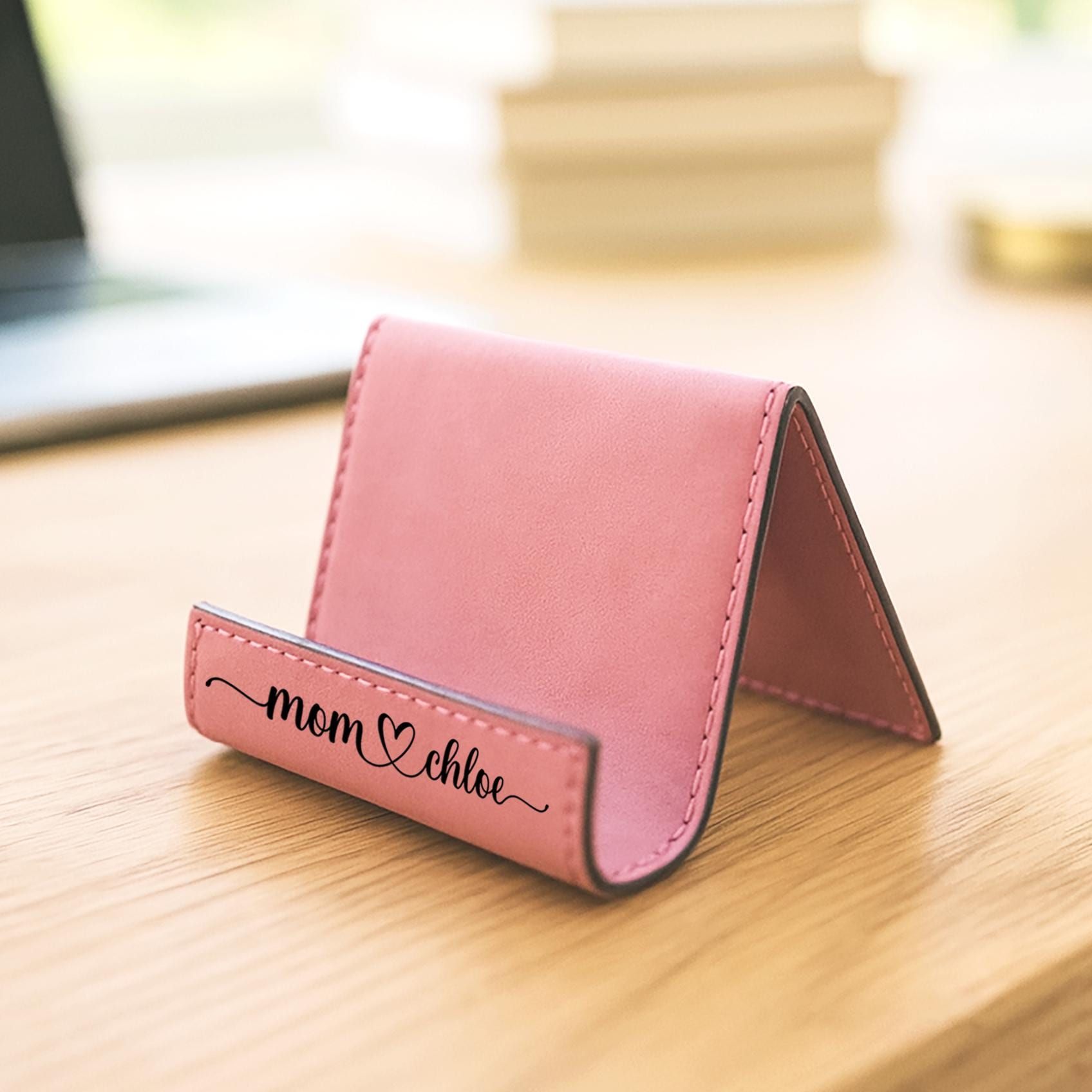 Personalized Phone Stand, Custom iPhone Holder, Engraved Tablet Stand ...