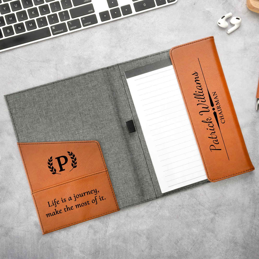 Leather Portfolio for Men, Personalized Leather Portfolio, Graduation ...