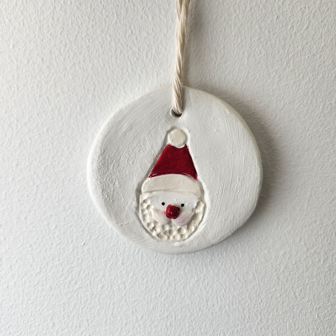 Handmade Clay Christmas Tree Ornament made to Order Set of - Etsy