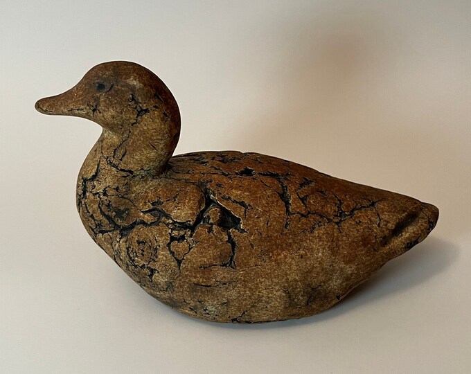 Vintage Rare Clay Small Mallard Duck by Stan Langtwait | Shapes of Clay ...