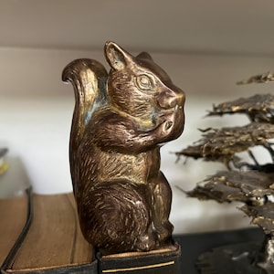 Vintage Solid Brass Small Squirrel - Etsy