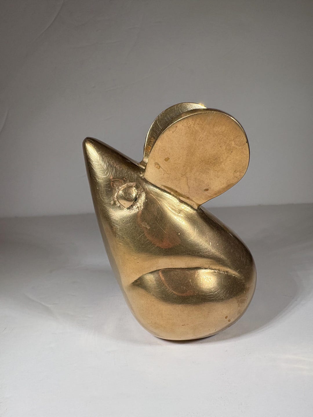 Vintage Solid Brass Mouse Paperweight - Heavy - Etsy