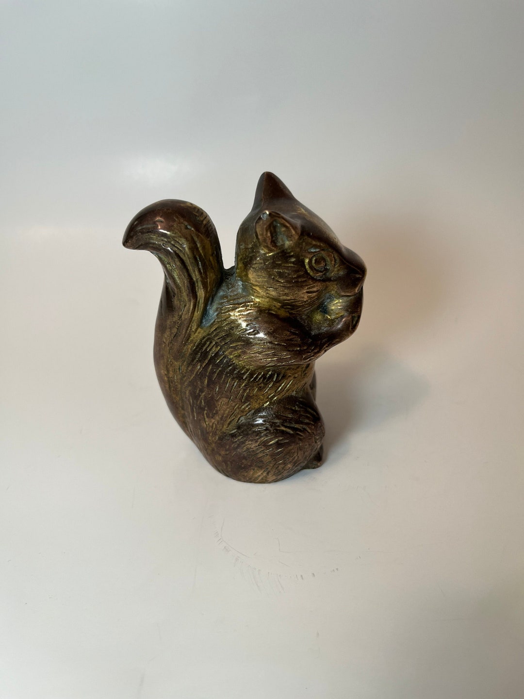 Vintage Solid Brass Small Squirrel - Etsy