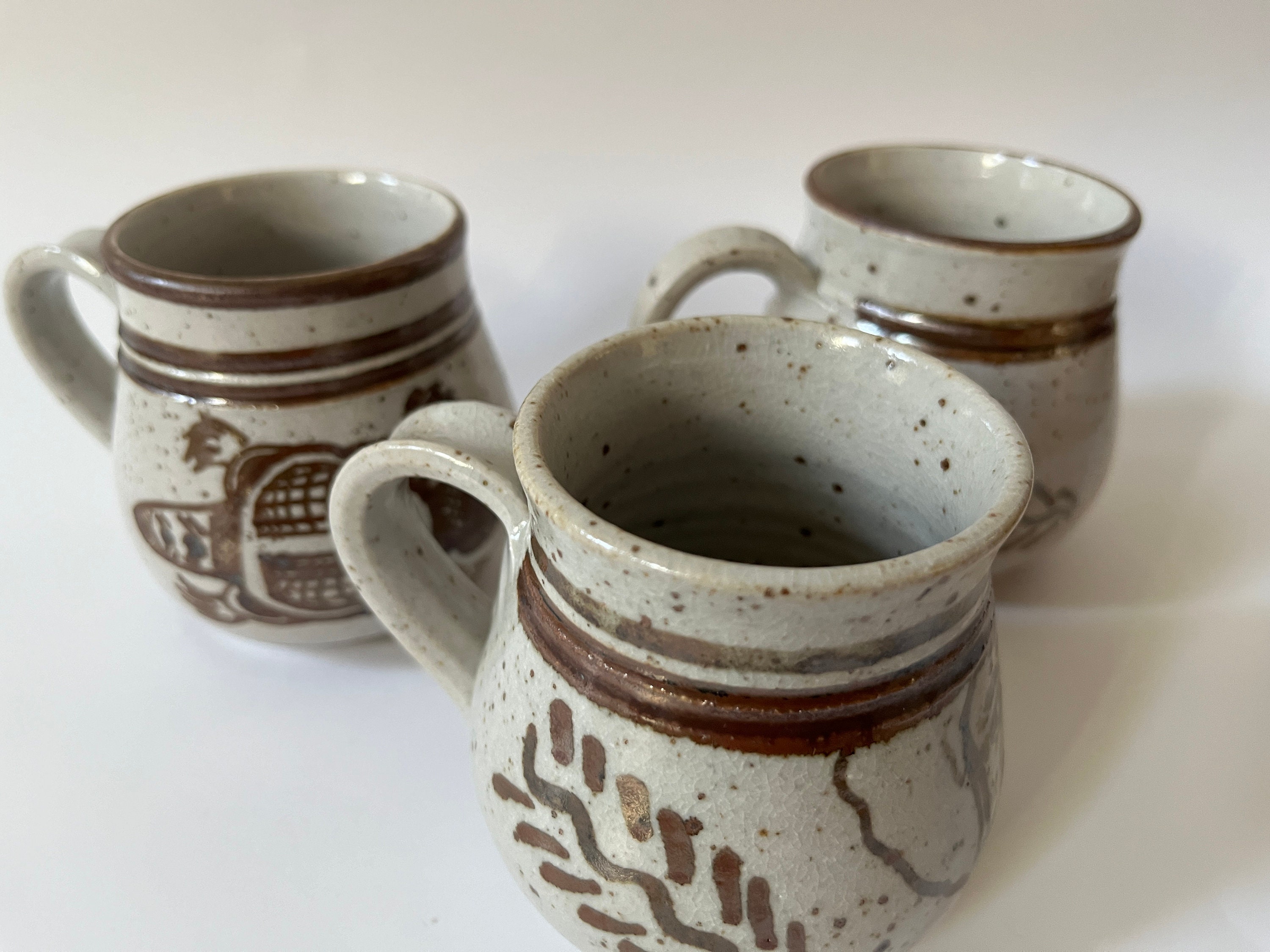 Vintage Barambah Pottery From Cherbourg Australia Set of Three Small ...