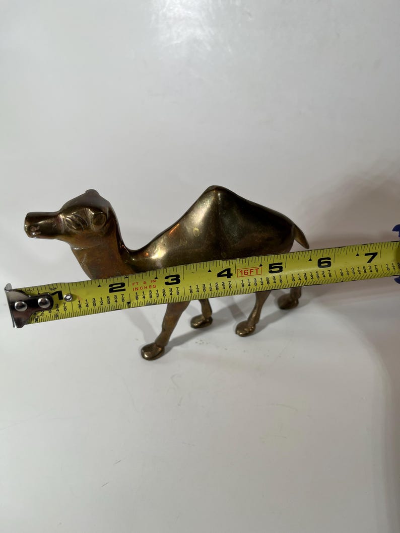 Vintage Solid Brass Camel Statue - 6" X 5" - Mid-century Decor - Animal Figurine - Etsy