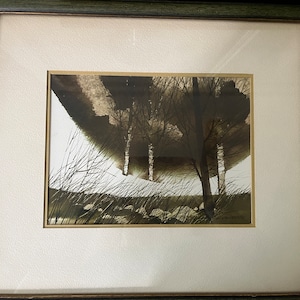 Vintage Charles H. Sanderson "untitled" Original Signed Watercolor - Etsy