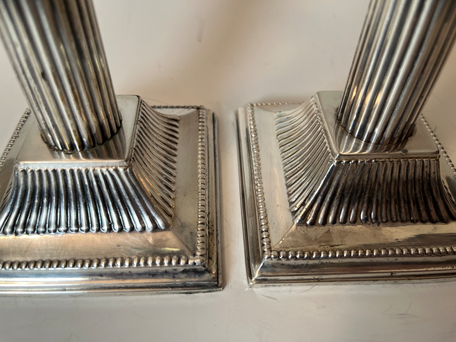 Vintage Roman Column Candlesticks Vintage Tall Candlestick, Metal ...