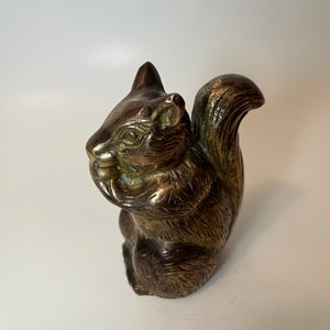 Vintage Solid Brass Small Squirrel - Etsy