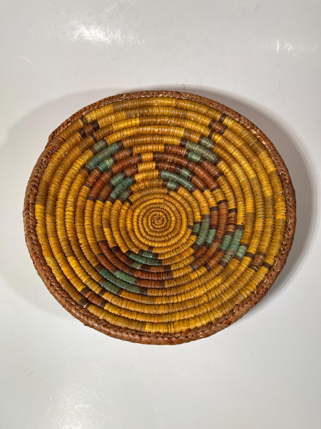 Vintage Handwoven Peruvian Basket Small - Etsy