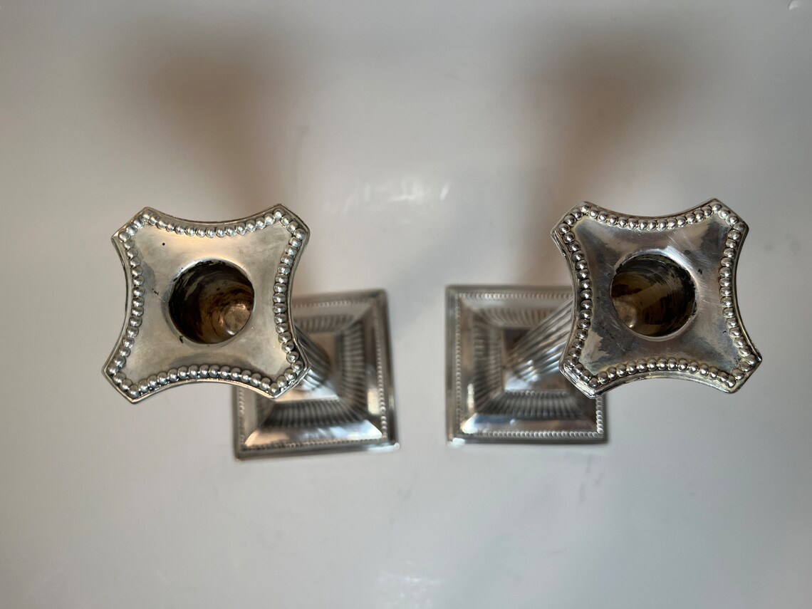 Vintage Roman Column Candlesticks Vintage Tall Candlestick, Metal ...