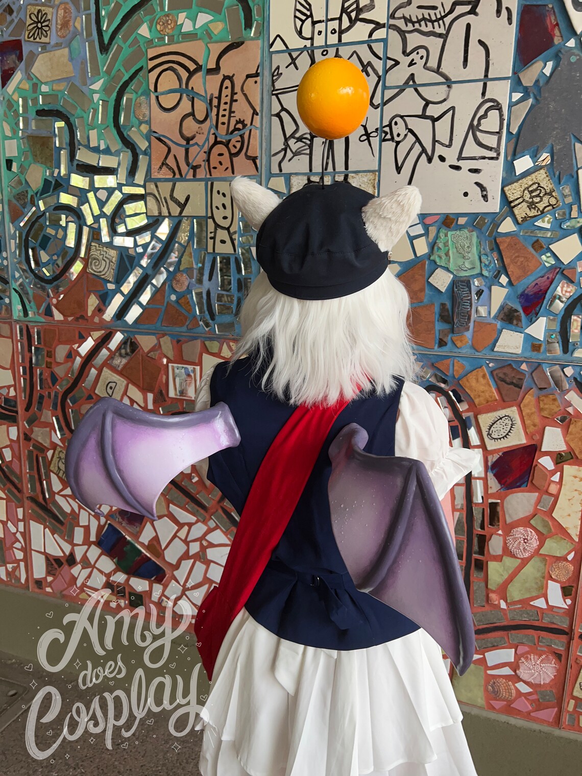 Post Moogle Cosplay, Ears, Wings and Hat Badge - Etsy