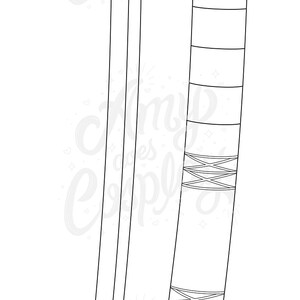 Zoro Sword Sandai Kitetsu Cosplay Prop 2D Blueprint - Etsy