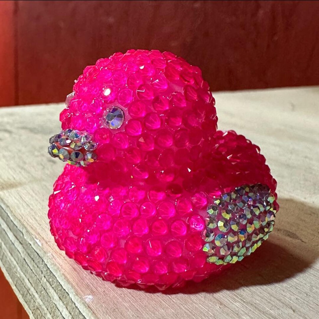 Pink Sparkle Duck W/ab Wings - Etsy
