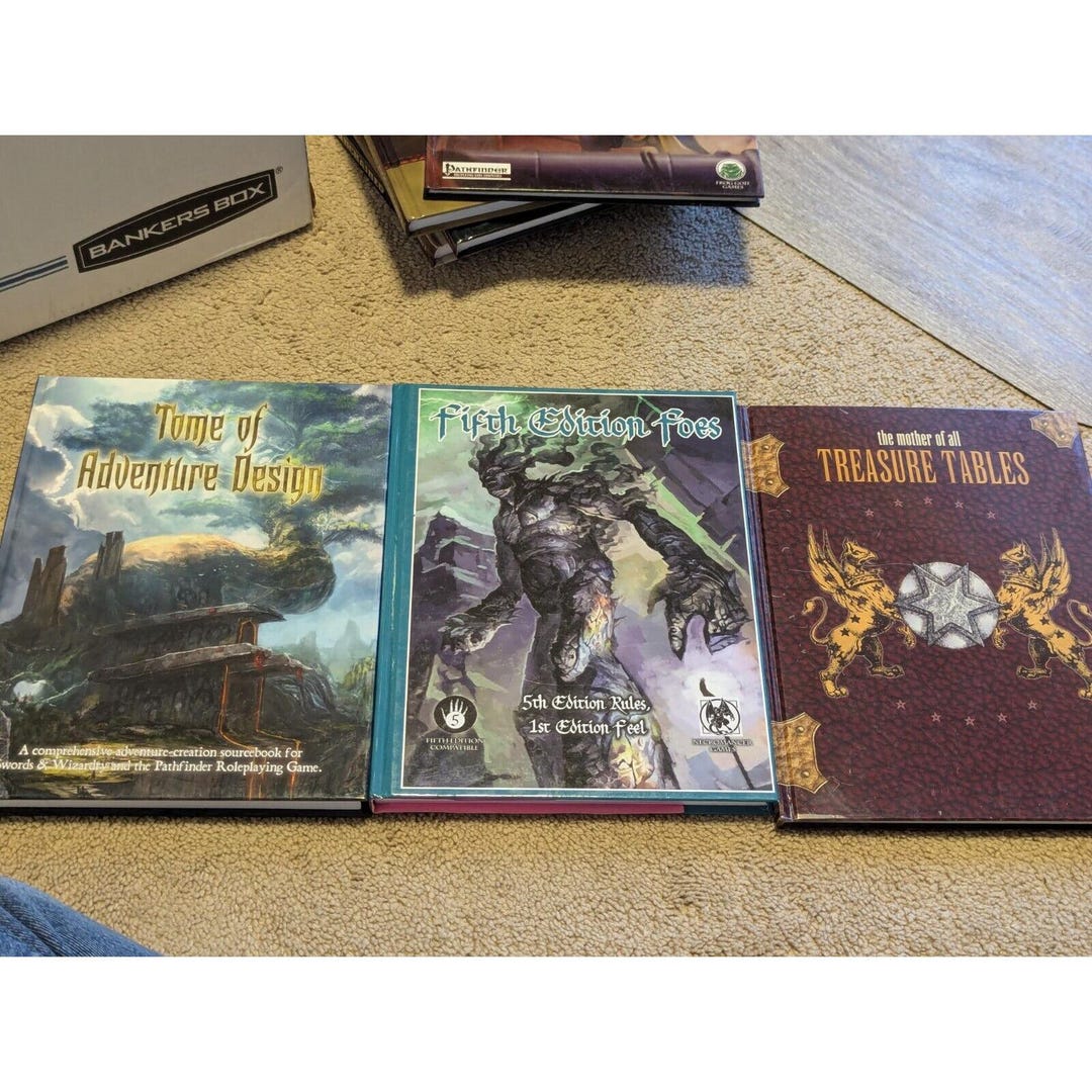 Lot (3) RPG Pathfinder Sword Wizardry Necromancer Games Rules Campaign ...