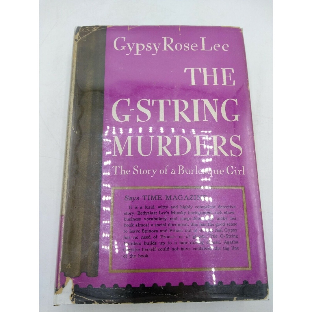 Gypsy Rose Lee craig Rice, the G-string Murders, 4th Printing - Etsy
