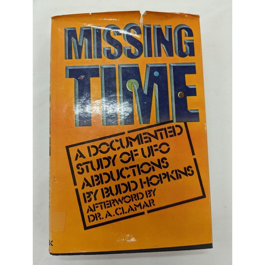 Missing Time Budd Hopkins Rare 1st Edition HC/DJ Alien Abductions - Etsy