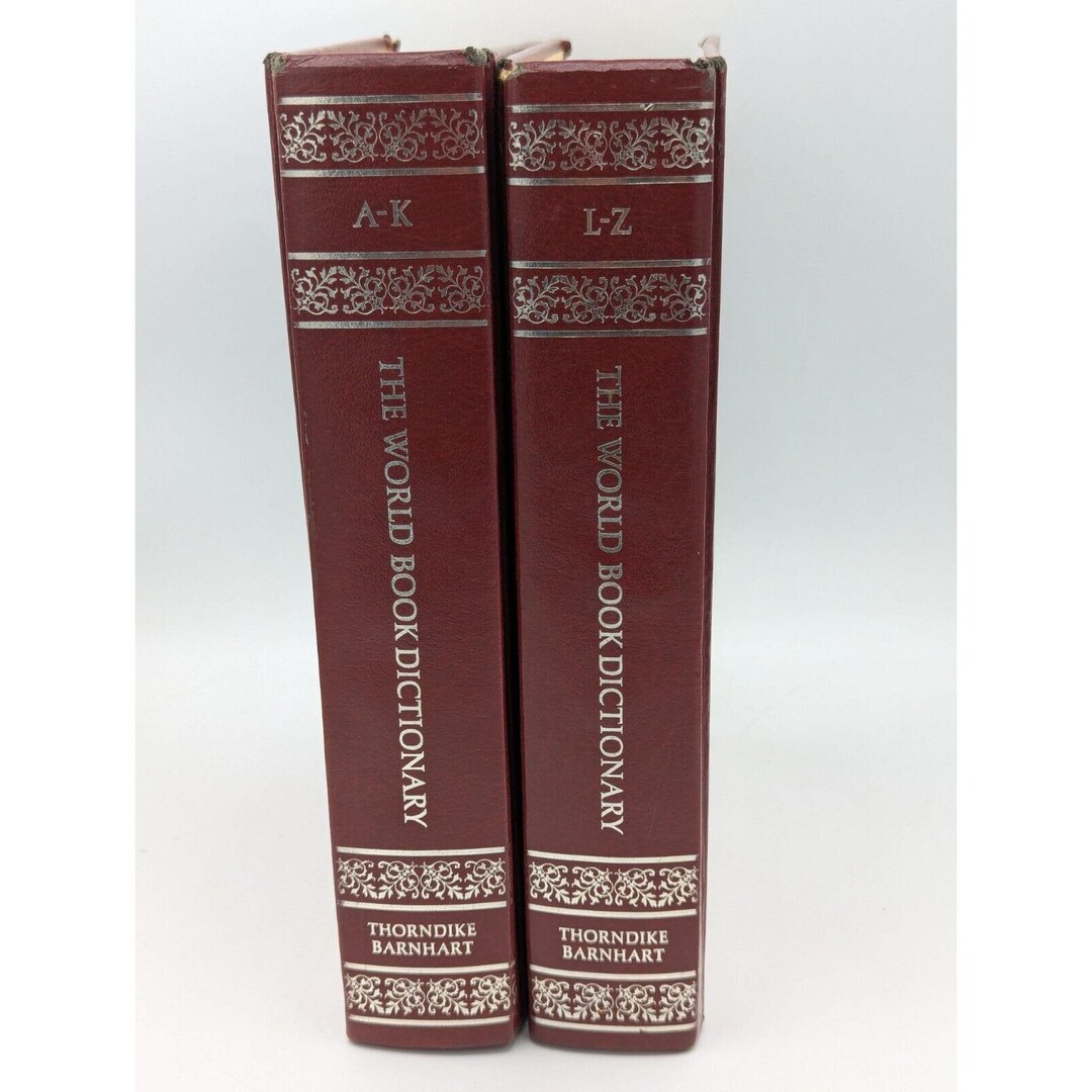 The World Book Dictionary 1979 Edition Thorndike Barnhart 2 Vol Set ...