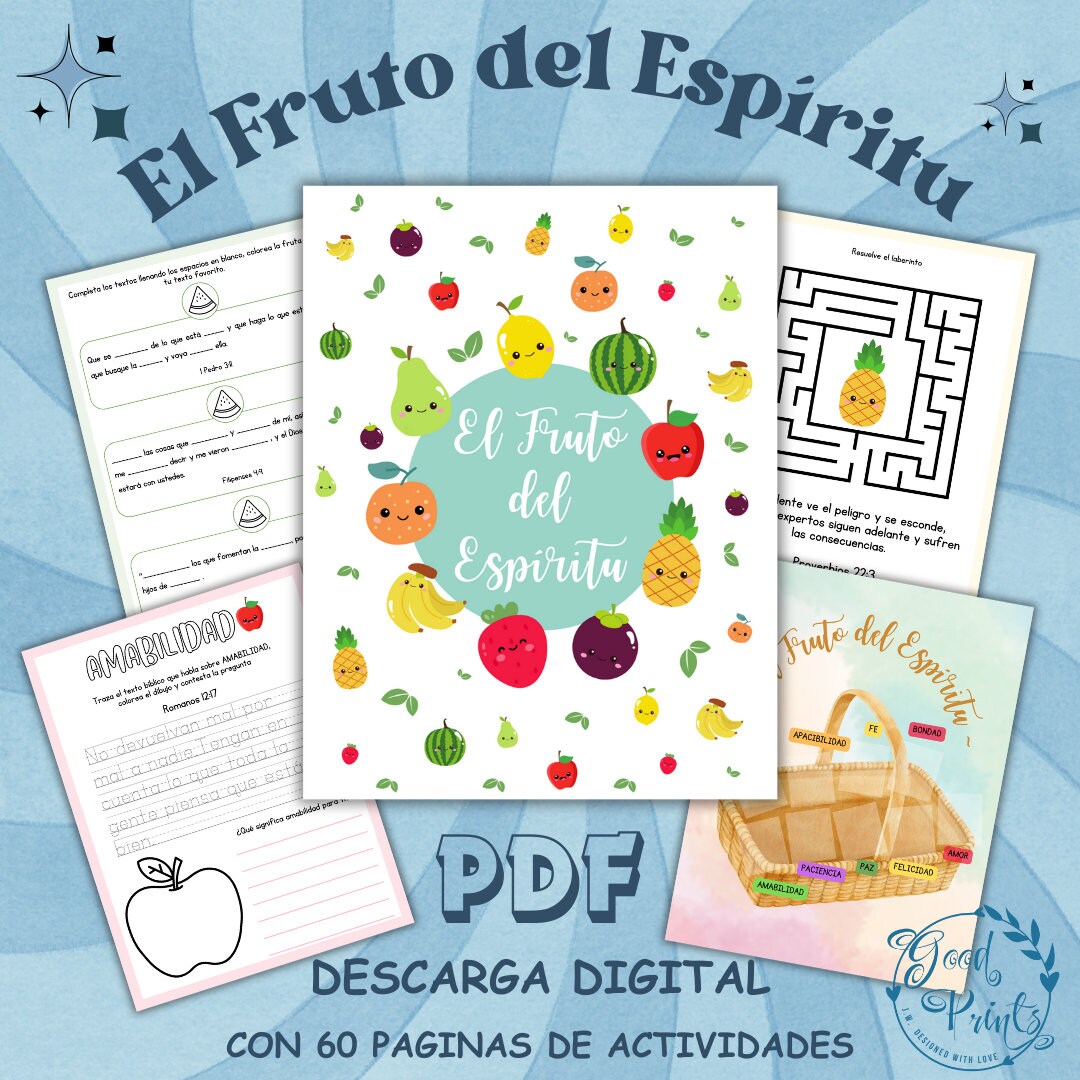 JW Fruto Del Espiritu Actividades JW Adoracion En Familia JW Homeschool ...