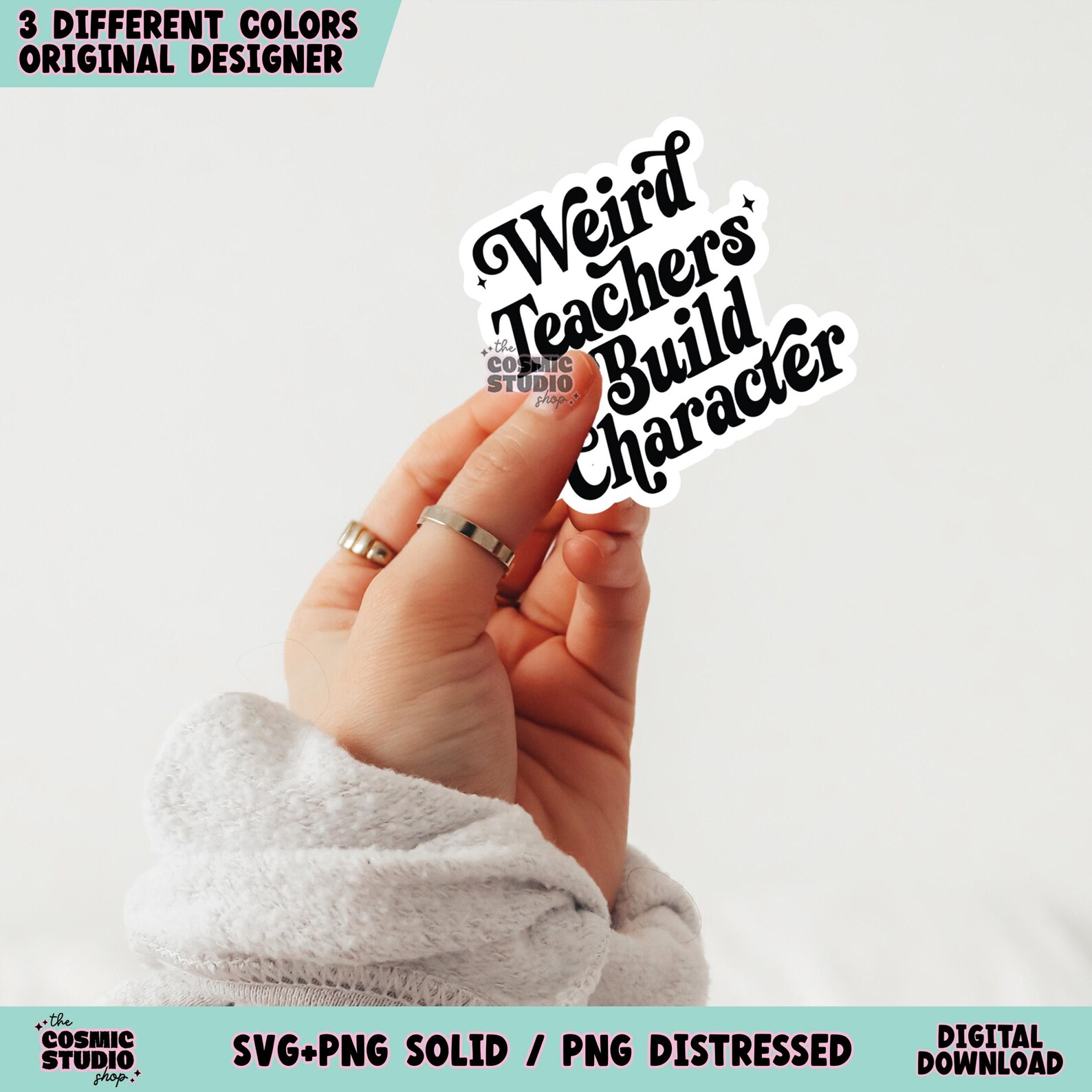 Weird Teachers Build Character Svg, Teacher Svg, Teacher Png, Teacher ...