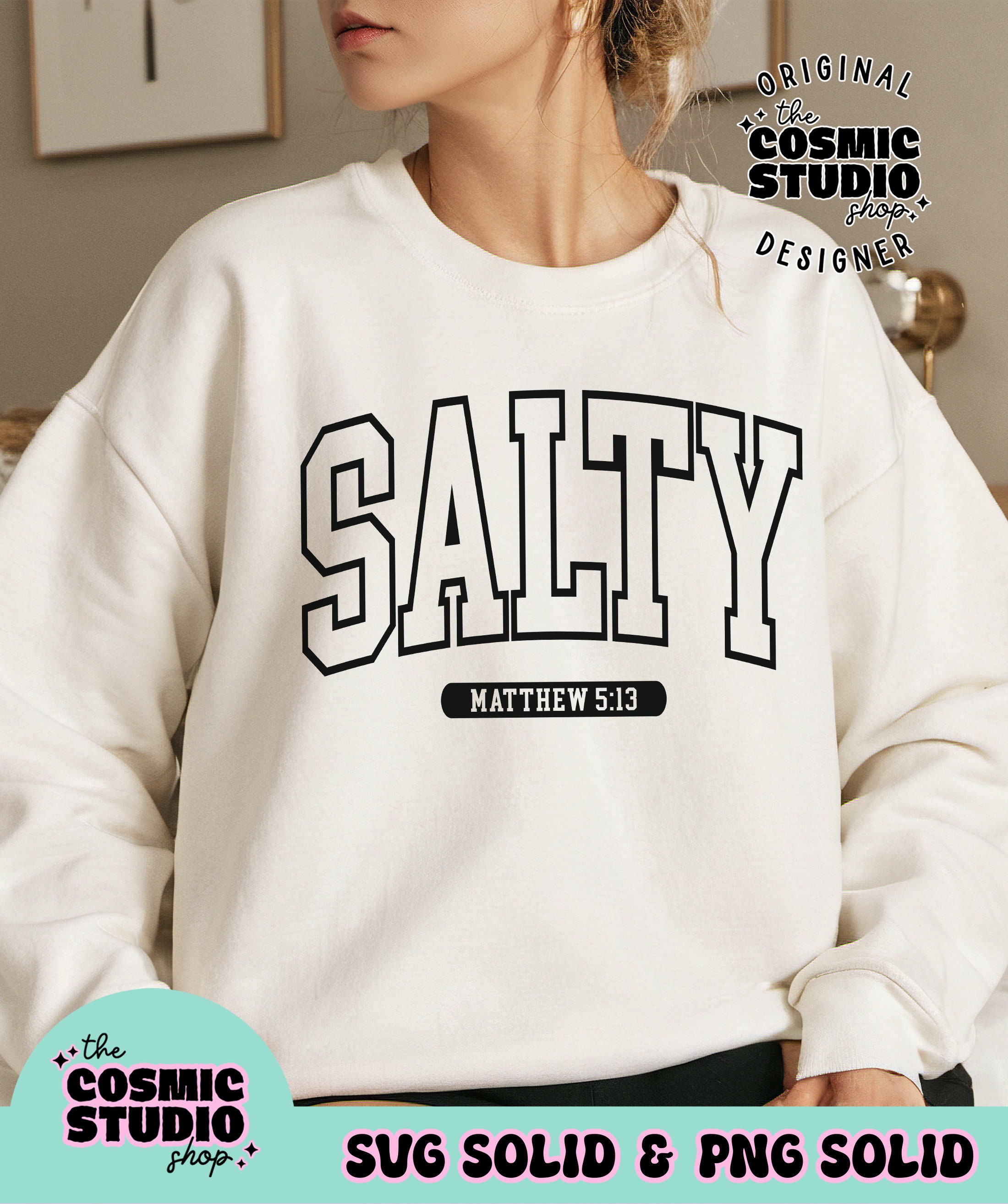 Salty Svg Png, Varsity Salty Svg Png, Matthew 5 Scripture Christian Svg Png, Christian Shirt ...