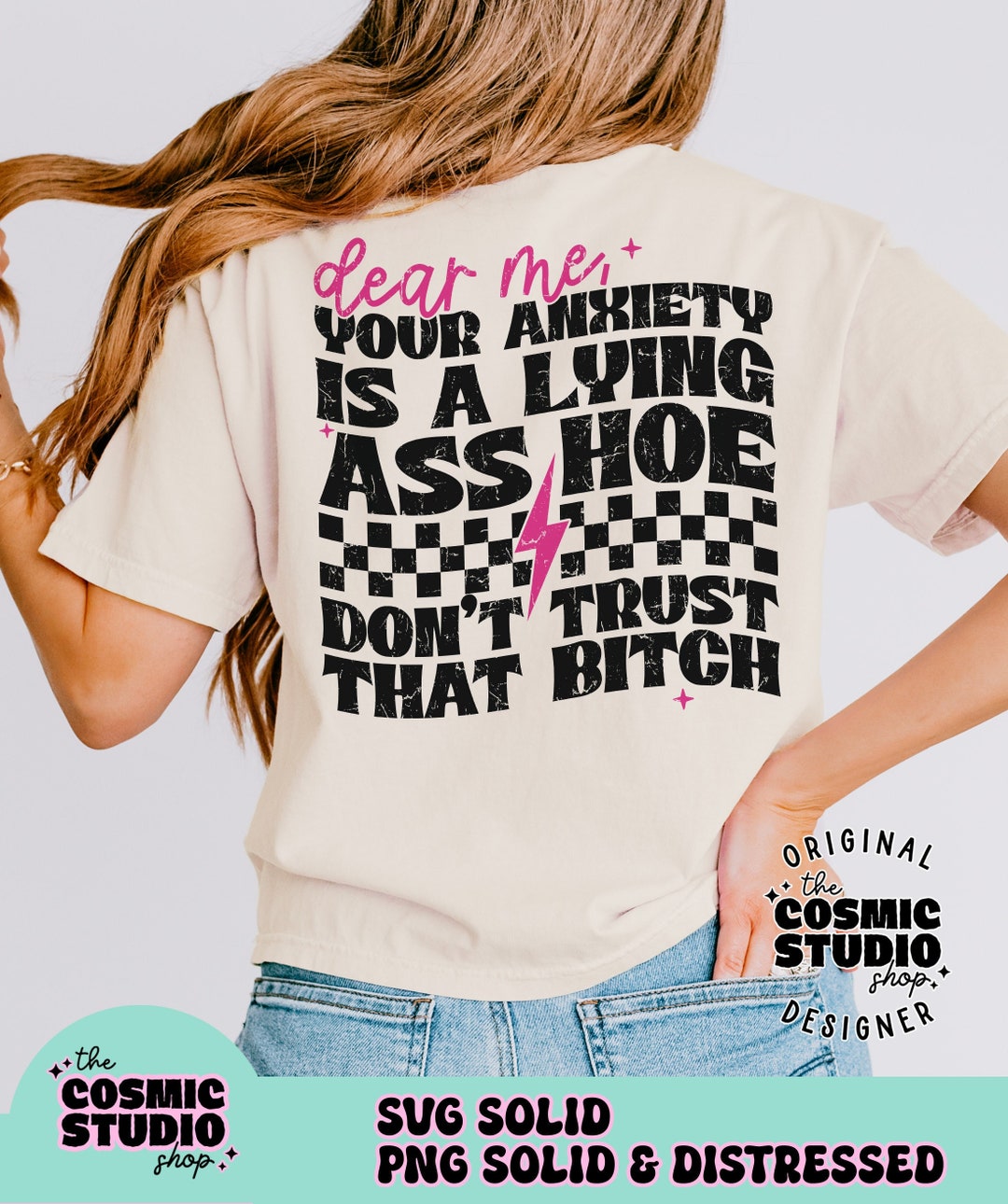 Your Anxiety is Lying Svg Png, Adult Humor Svg Png, Funny Quote Svg Png ...