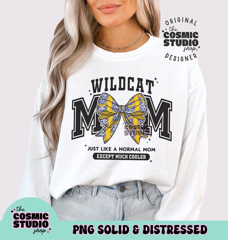 Wildcat Mom PNG, Retro Mascot Png, Football Mom Png, School Spirit Png ...