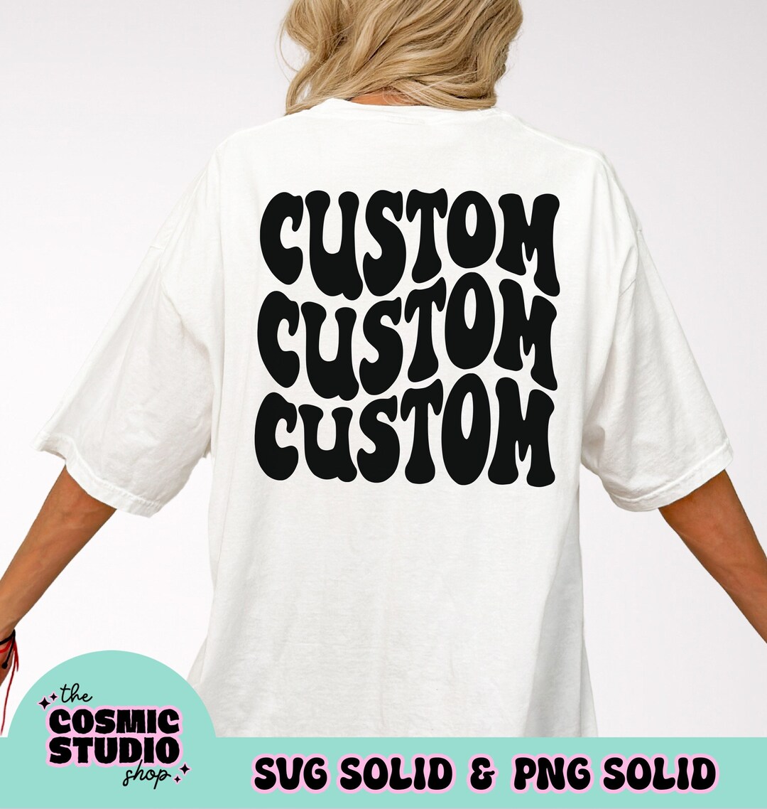 Custom Wavy Stacked SVG PNG, Custom Svg Png, Custom Boho Svg Png, Cut ...