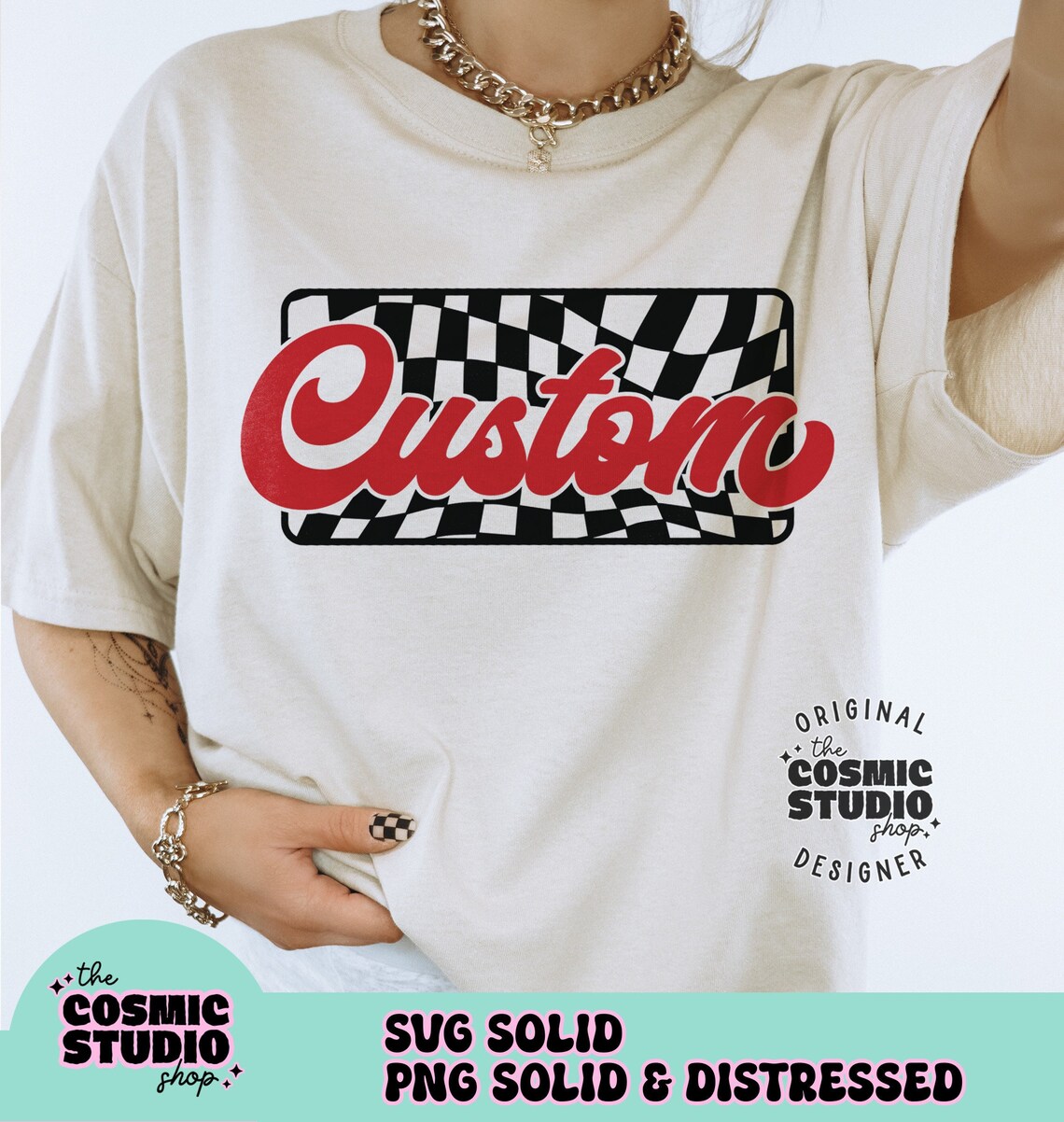 Custom Checkered SVG PNG, Custom Svg Png, Custom Retro Svg Png, Cut ...