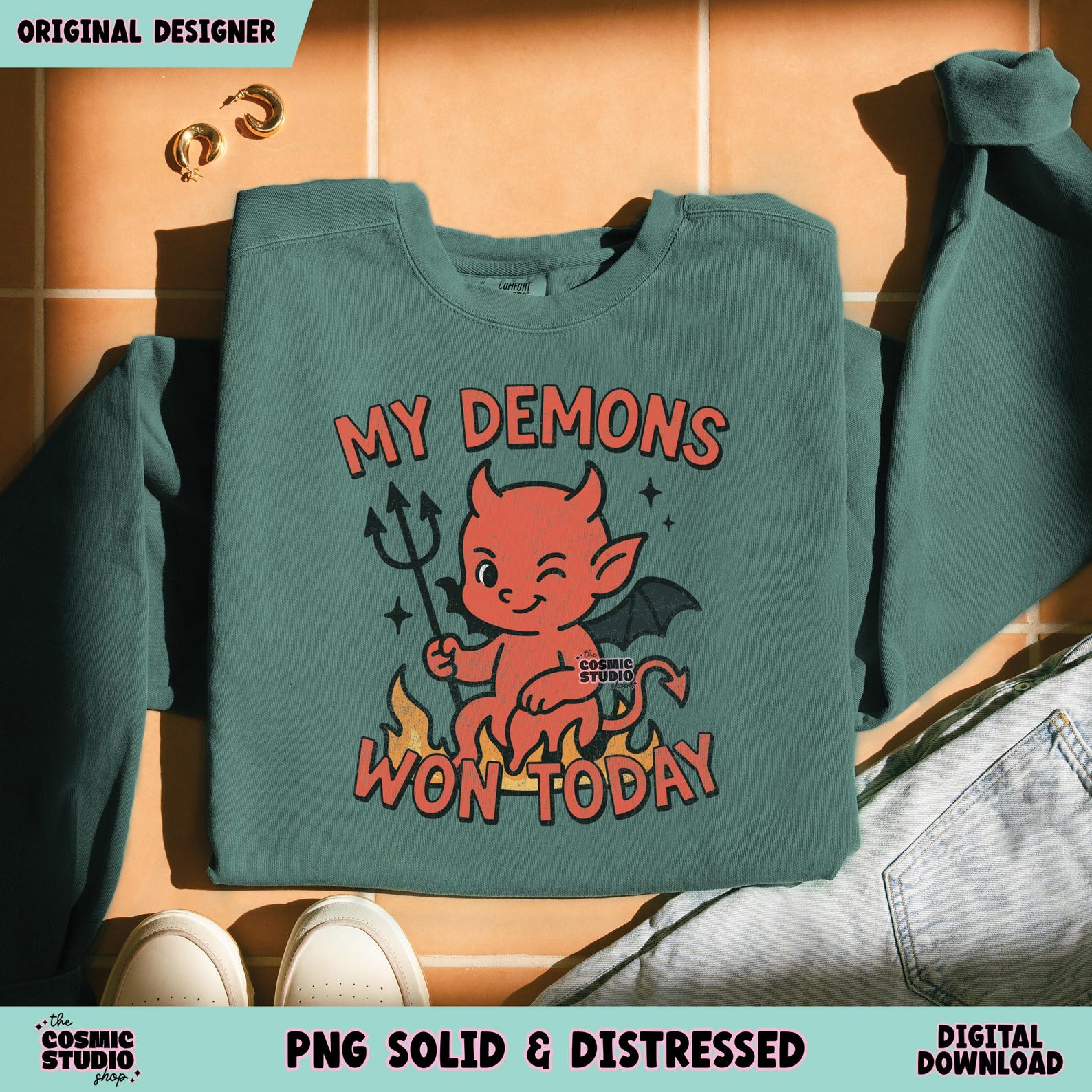 My Demons Won Today PNG, Adult Humor Png, Funny Png, Cute Trendy Fun ...