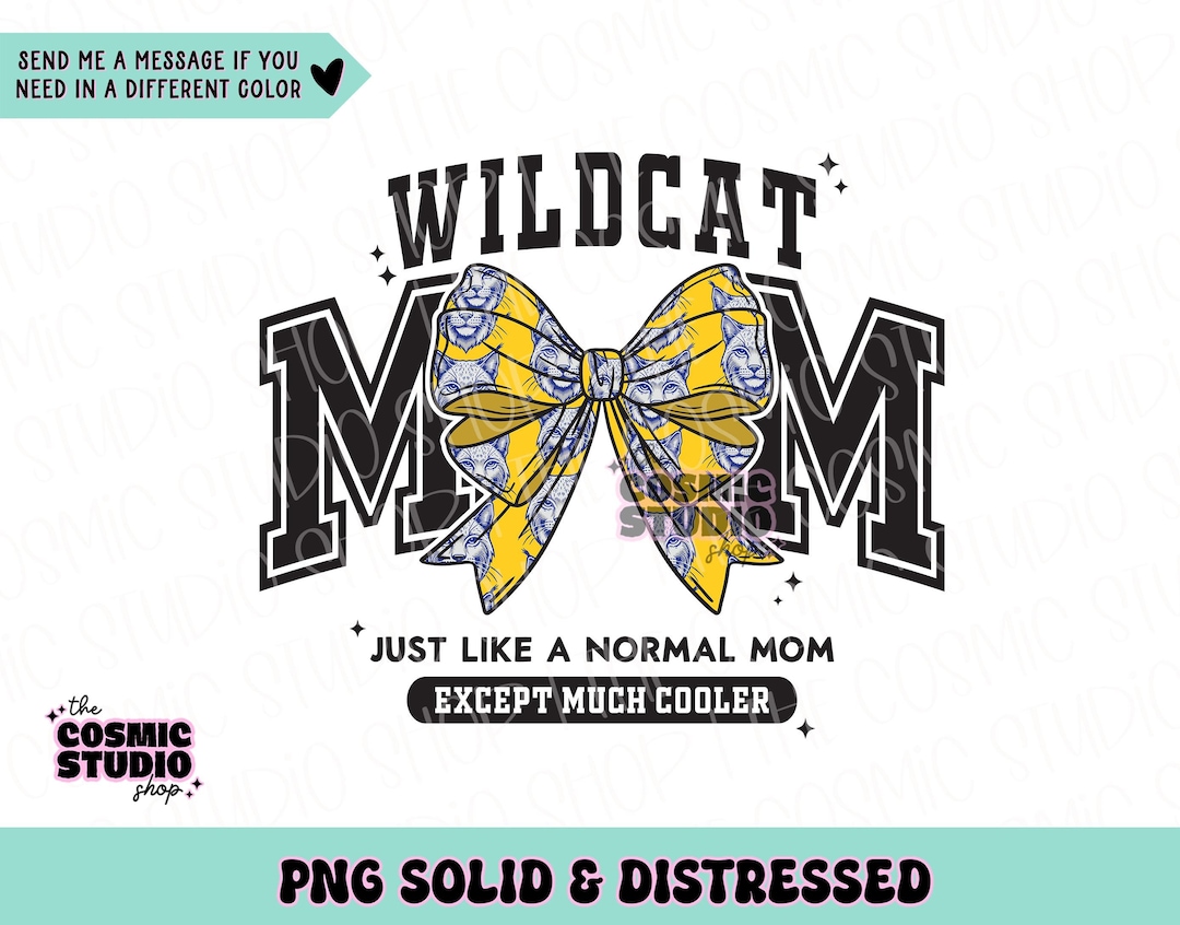 Wildcat Mom PNG, Retro Mascot Png, Football Mom Png, School Spirit Png ...