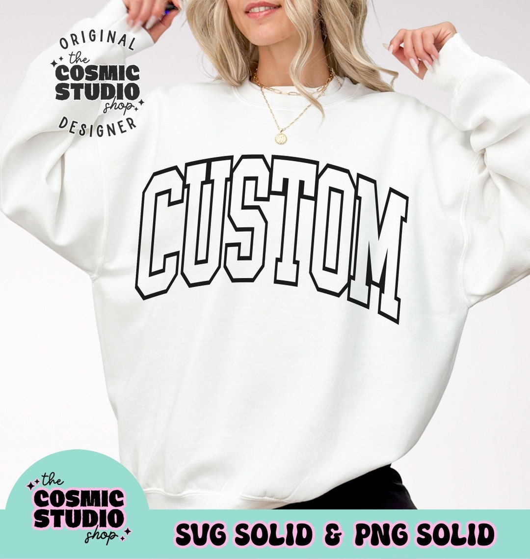 Custom Varsity Svg Png, College Font Svg Png, Customized Design, Sport ...