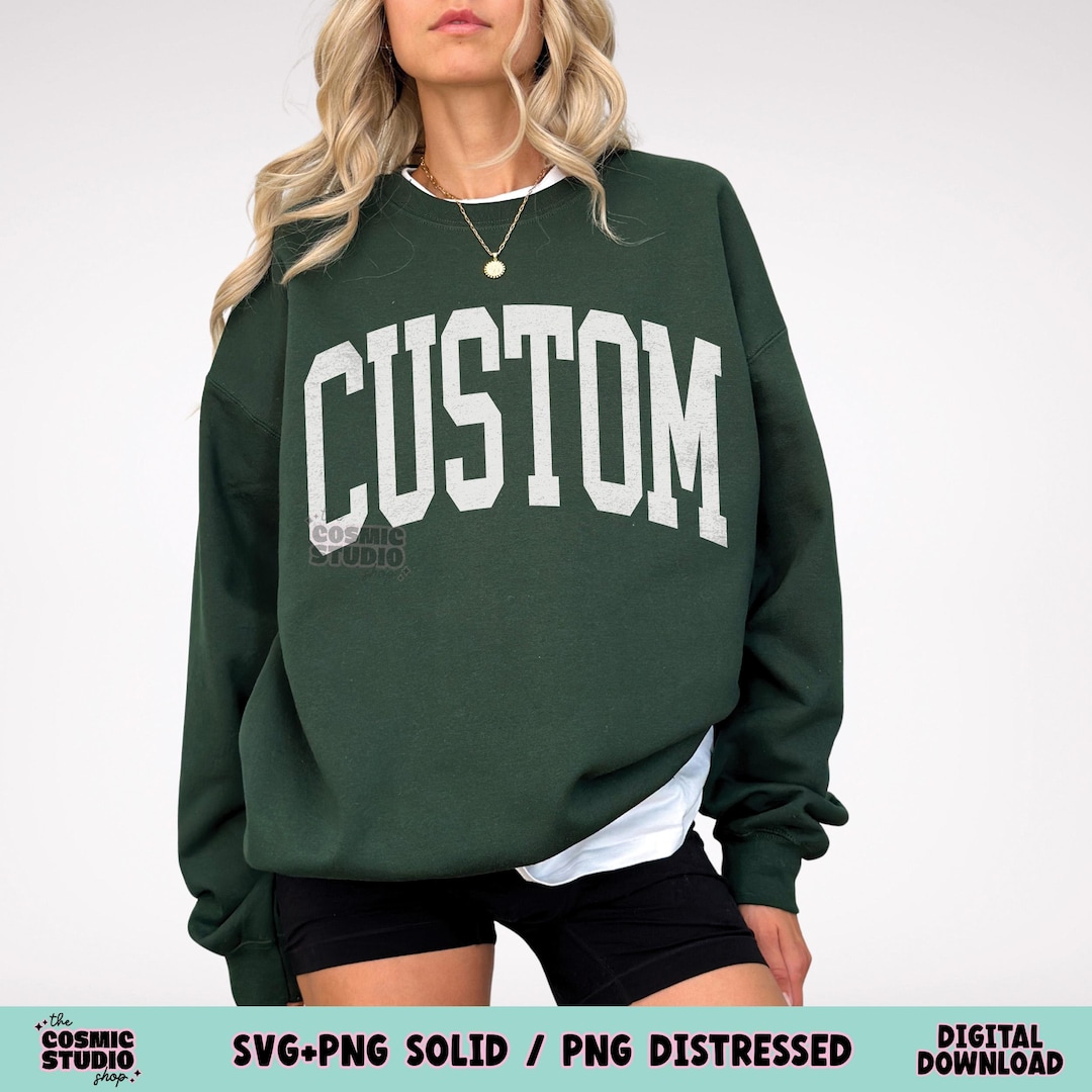 Custom Varsity Font SVG PNG, College Design, School Pride, Digital ...