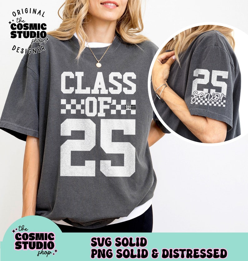 Senior 2025 SVG PNG, Retro Graduation Svg Png, Sublimation Design, Digital Download, Class of ...