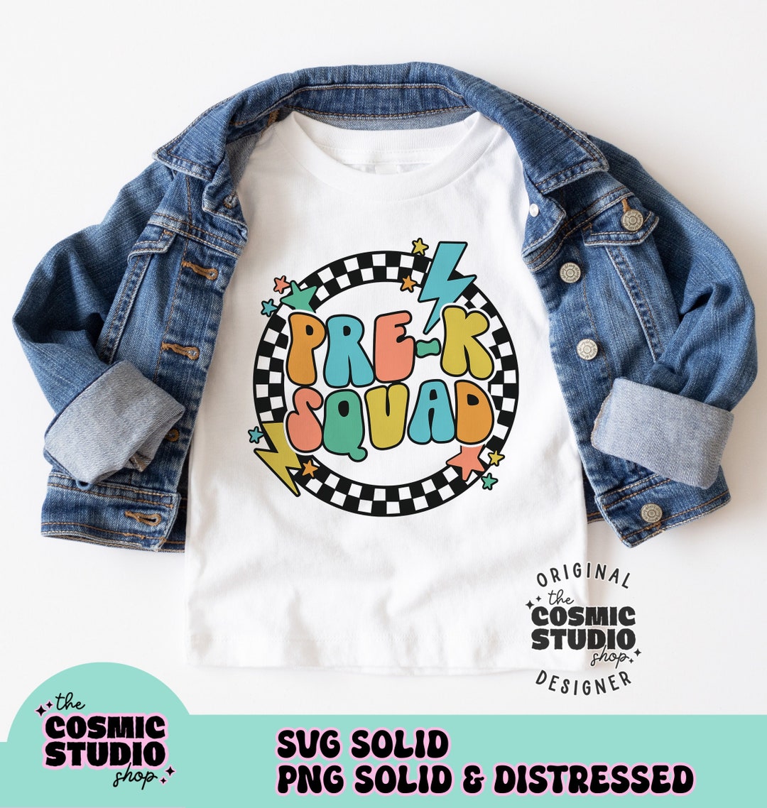 Pre-k Squad Svg Png, Retro Back to School Svg Png, Back to School Shirt ...