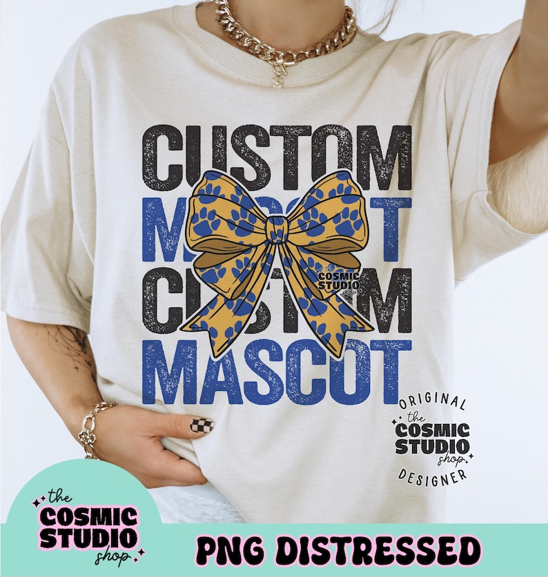 Custom School Mascot PNG, School Spirit Design, Digital Download - Etsy